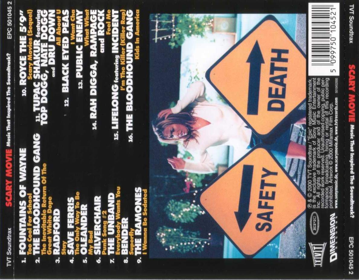 Scary Movie Soundtrack : Back | CD Covers | Cover Century | Over 1.000. ...